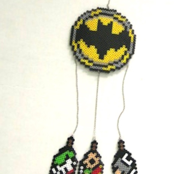 Perler Beads | Other | Perler Batman Logo Dream Catcher | Poshmark